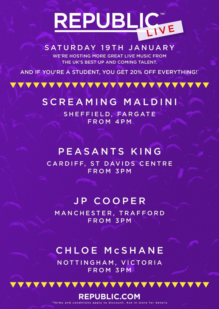 TOP 3 GIGS – Week Beginning 14th January – Nusic.org.uk